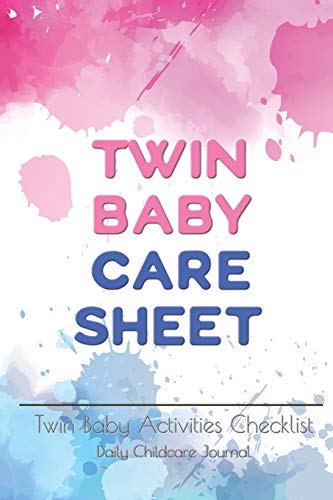 Twin Baby Care Sheet Twin baby activities Checklist Daily Childcare ...