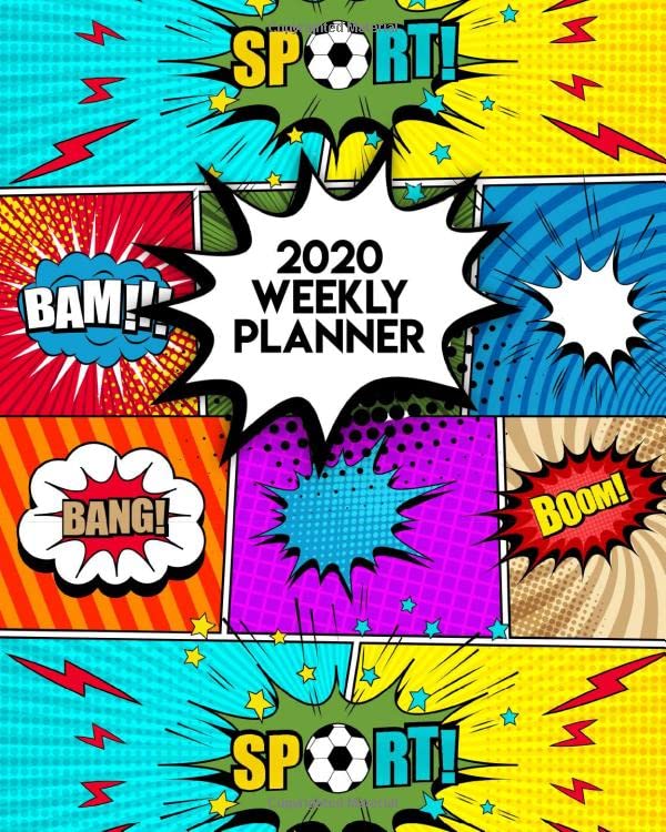 2020 Weekly Planner: Fantastic Cartoon & Comic Superheroes 2020 Planner ...