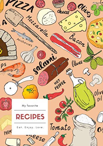 My Favorite Recipes: A5 Small Cooking Notebook with A-Z Alphabetical ...