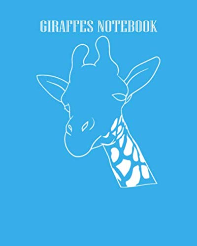 GIRAFFES NOTEBOOK: giraffe africa sunset gift - 50 sheets, 100 pages ...