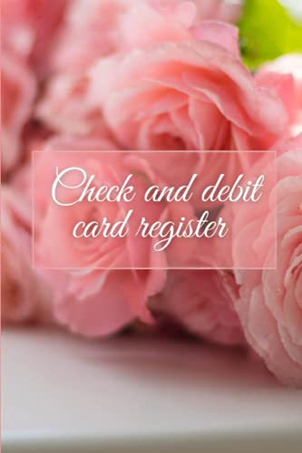 Check and debit card register: Check register book, Check log book ...