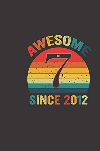 Awesome Since 2012: Awesome Since 2012 Notebook : Birthday Unicorn ...