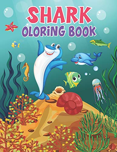 Shark Coloring Book: Cute Shark Coloring Books for Girls Boys Kids and ...