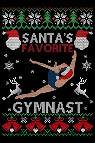 Santa's Favorite Gymnast: Gymnastics Soft Cover Cute Lined Journal ...
