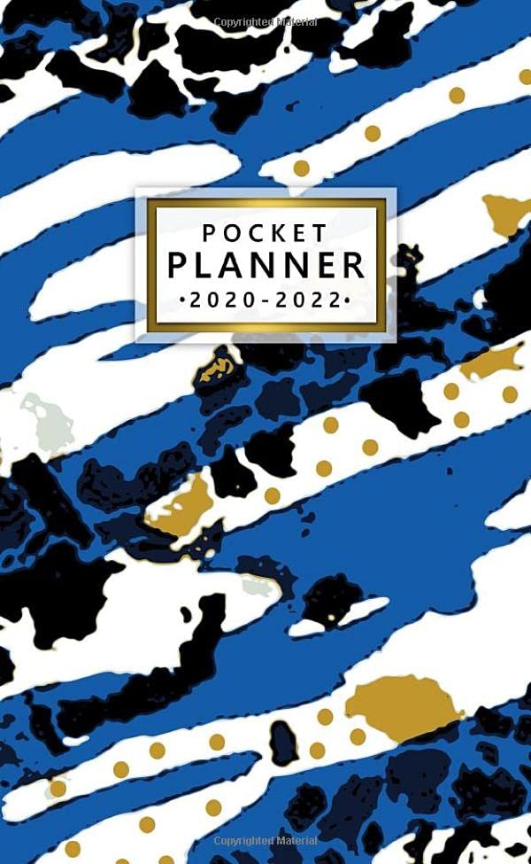 Pocket Planner 2020-2022: Pretty Three Year Organizer & Calendar with ...
