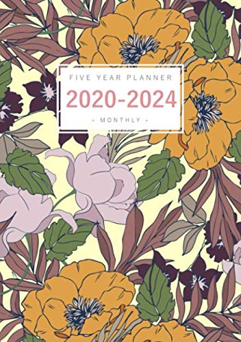 Five Year Planner 2020-2024: A5 Monthly Notebook Organizer Small | 5 ...
