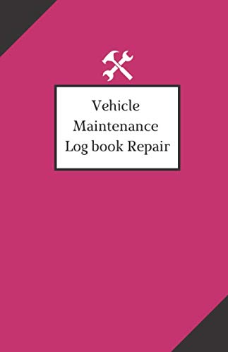 Vehicle Maintenance Log book Repair: Expense log Motorcycle repair ...