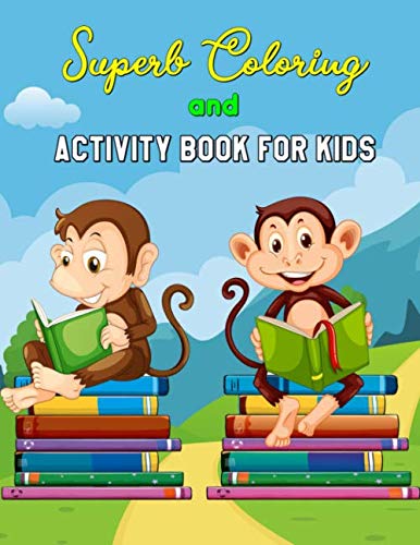 Superb Coloring and Activity Book for Kids: Learning Workbooks: Dot-To ...