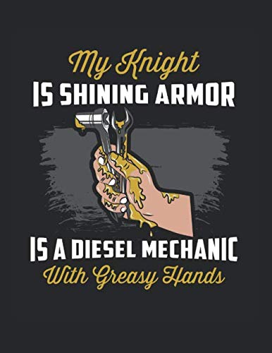 Diesel Mechanic With Greasy Hands: Notebook Wide Ruled 8.5x11“ 120 ...