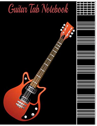 Guitar tab notebook: Blank sheet music notebook for melodies and Chords ...