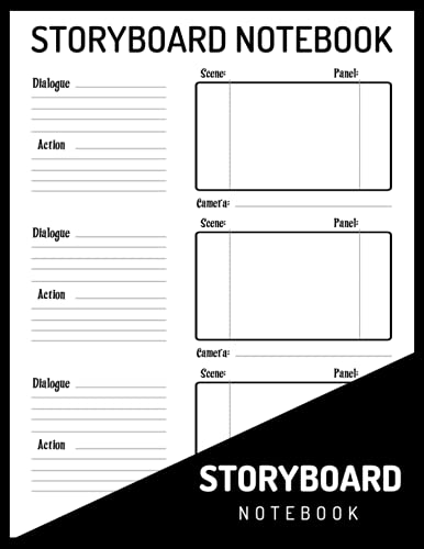 Storyboard Notebook: Storyboard Sketchbook for Writers, Film, Animation ...