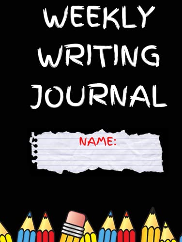 WEEKLY WRITING JOURNAL: A4 123 page weekly writing journal with self ...