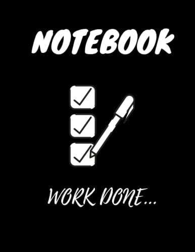 Work Done: Inspirational Journal - Buisness journal - Notebooks For ...