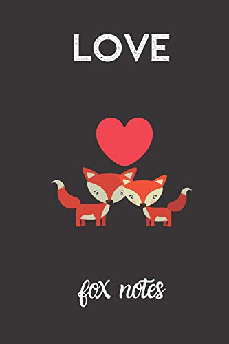 Love Fox Notes: small lined Fox Notebook / Travel Journal to write in ...