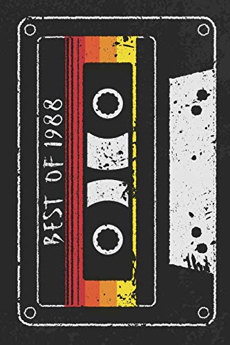 Best of 1988: A Vintage Blank Lined Notebook For Fans Of The 1980s ...