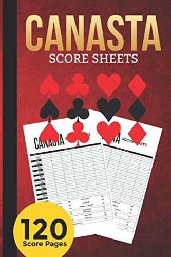 Canasta Score Sheets: Game Record Keeper Notebook | Score Keeping Book ...