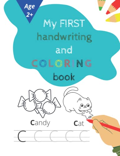 My first handwriting and coloring book: Preschool and kindergarden ...