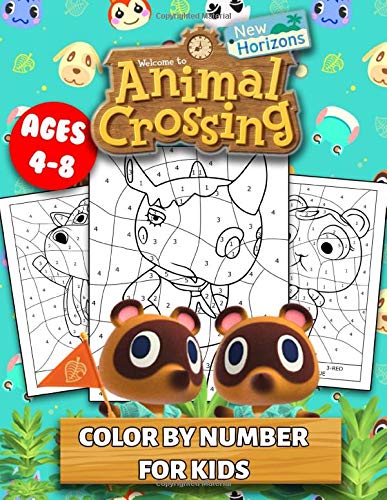 Animal Crossing Color By Number For Kids Ages 4-8: An Interesting Type ...