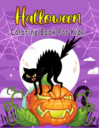 Halloween Coloring Book For Kids: 50 Cute & Fun Halloween Coloring Book ...