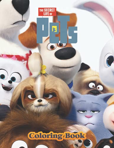 The Secret Life Of Pets Coloring Book: JUMBO Coloring Book For Kids ...