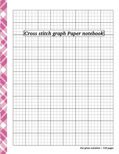 cross stitch graph paper notebook: Quad-ruled paper notebook | 122 ...