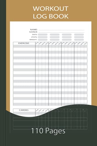 Workout Log Book: Weight Lifting Tracker for Men and Women, Exercise ...