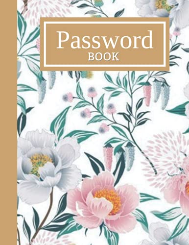 Password Book: Internet Password Organizer, Flower Design, Alphabetical ...