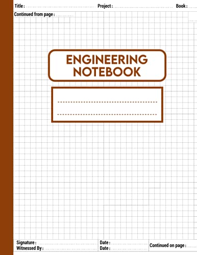 ENGINEERING NOTEBOOK: Engineering notebook graph paper, Grid paper ...