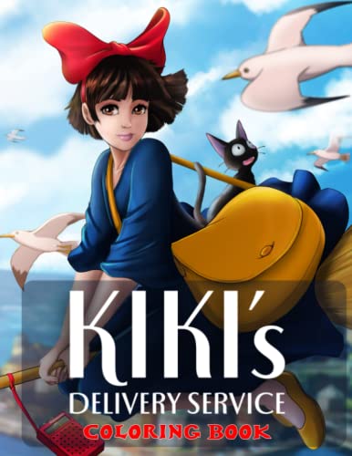 Kikis Delivery Service Coloring Book: Coloring Books For Adults ...