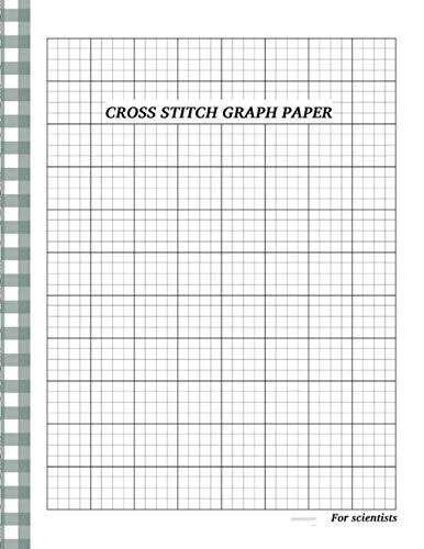 cross stitch graph paper: Quad-ruled paper notebook | 120 pages of ...