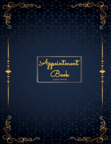 appointment book: 2 years Appointment barbershop Log book | Undated ...