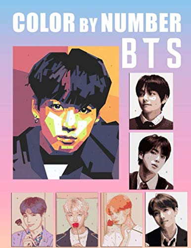 BTS Color By Number: An Awesome Color By Number Coloring Book For ...