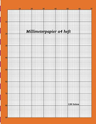 millimeterpapier a4 heft: Millimeterpapier a4 heft in 1 mm | 120 Seiten ...