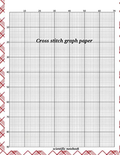 cross stitch graph paper: Quad-ruled paper notebook | 120 pages of ...