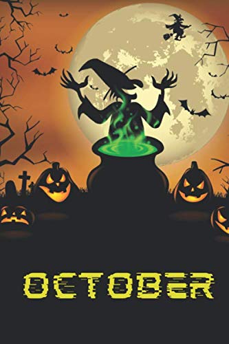 October: 100 page blank lined journal, October Notebook for October ...