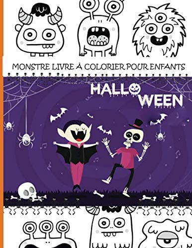 halloween monstre livre à colorier pour les enfants: Livre de coloriage ...