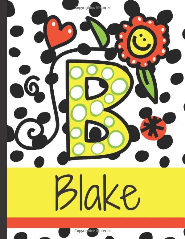 Blake: Gorgeous Personalized Named Story Writing Books for Little Girls ...