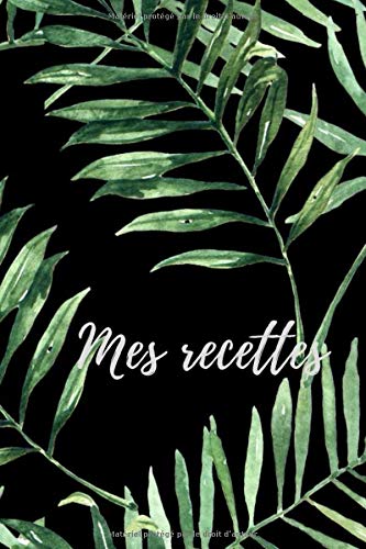 Mes Recettes: cahier des recettes I cahier de cuisine I livre de ...
