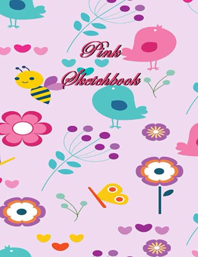 Pink Sketchbook: Great for drawing, doodling, diary or gift 120 Pages ...