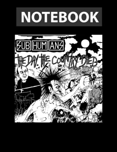 Subhumans The Day The Country Died Notebook 8.5''x11'' Jounal Lined by ...