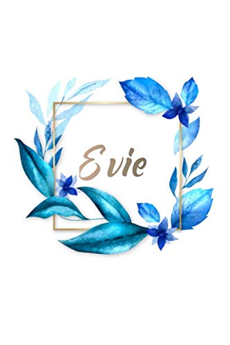 Evie: 6''x9'' Evie Name Lined Shiny White Writing Notebook Journal ...