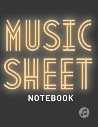 Sheet Music Notebook, Blank Music Sheet Notebook: Lined Journal, 120 ...