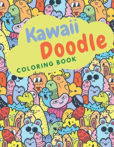 Kawaii Doodle Coloring Book: Relaxing and Inspiration Cute Japanese ...