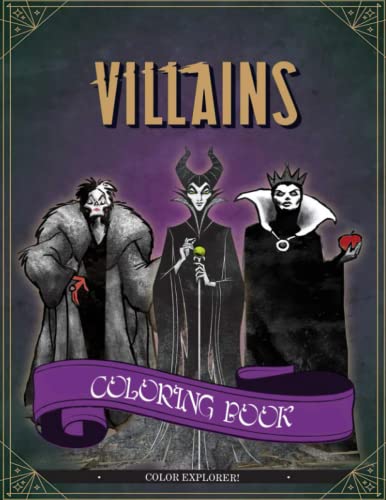 Color Explorer! - Villains Coloring Book: Flawless Gift For Relaxation ...