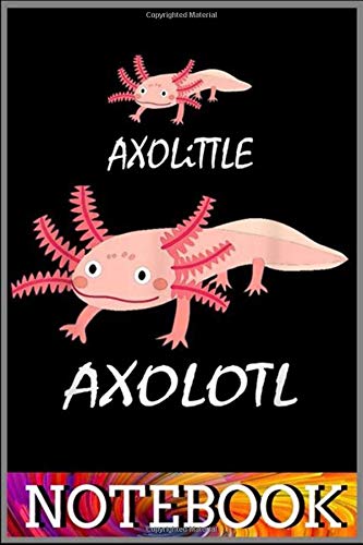 Notebook: Funny Axolotl Axolittle and Axolotl notebook 100 pages 6x9 ...