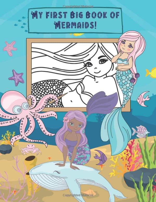 My First Big Book of Mermaids: 70+ Cute, Unique Coloring Pages, Jumbo ...