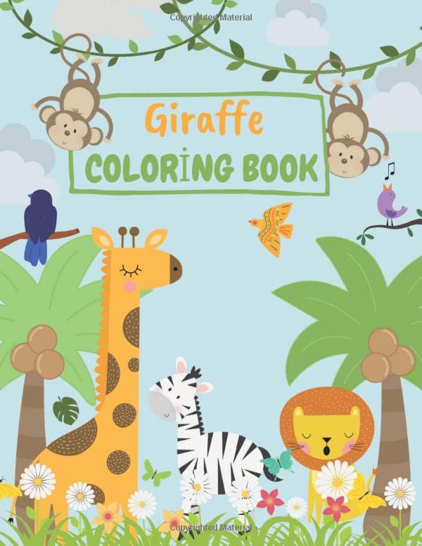 Giraffe Coloring Book: Great Gift for Kids Ages 4-8 by Coloringart ...