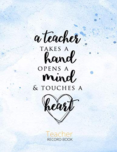 Teacher Record Book: Teacher Grade Book, Grade Book for Teachers, Class ...