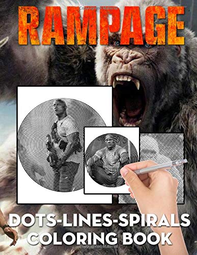 Rampage Dots Lines Spirals Coloring Book: Relaxation Adults Activity ...