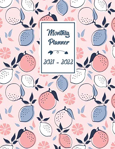 2021-2022 Monthly Planner: Flower Cover | 2 Year Monthly Planner ...